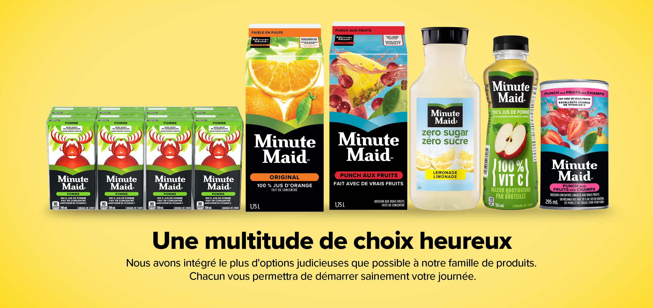 Minute Maid - Jus de Limonades, zéro sucre | Coca-Cola Canada