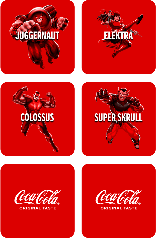 Discover the Marvel characters living in Coca-Cola