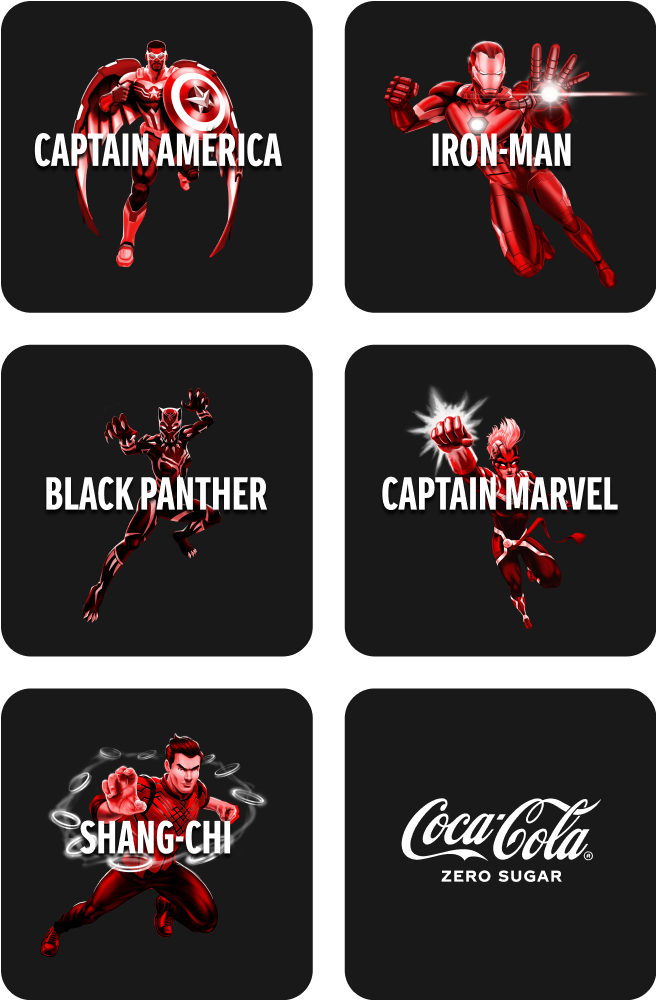 Coca-Cola Marvel - War Machine & Loki 【2021新春福袋】 - ソフトドリンク