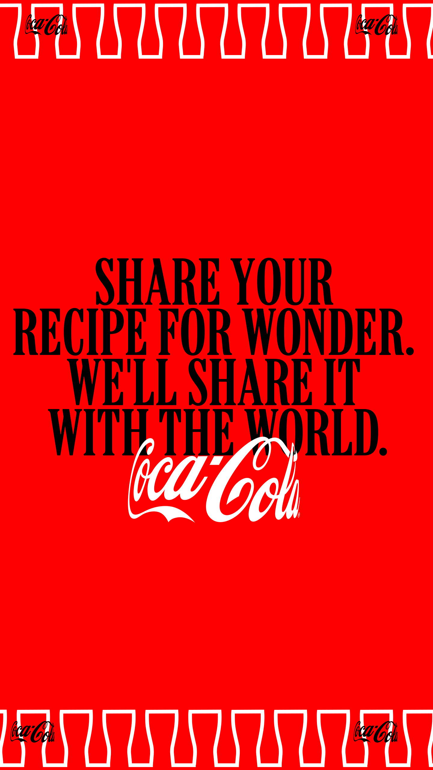 Coke with meals recipe for wonder